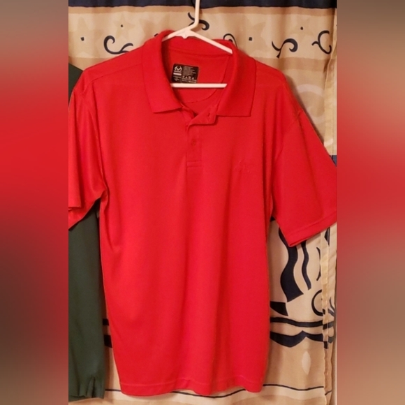 Realtree | Shirts | Realtree Mens Red Polo Perfect For School Uniforms ...